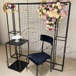 Wedding Stage Backdrop Black Metal Design - Selling